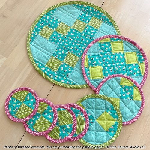 Round Trivet Set Quilted Kitchen Pattern #507 - Tulip Square ~ Patterns ...