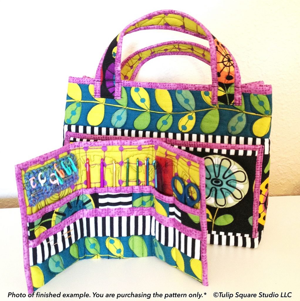 Crochet Tote and Caddy Quilted Organizer Pattern #521 - Tulip Square ...