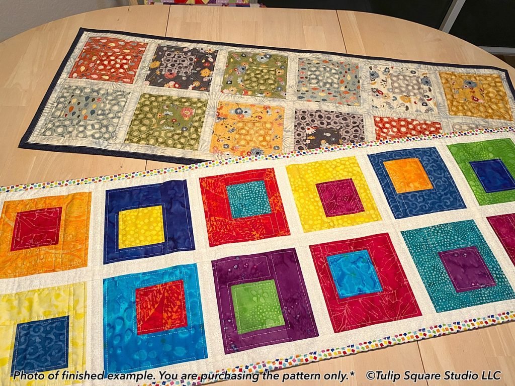 Pattern Bundle - Three Easy Quilted Table Runner Patterns - Tulip ...