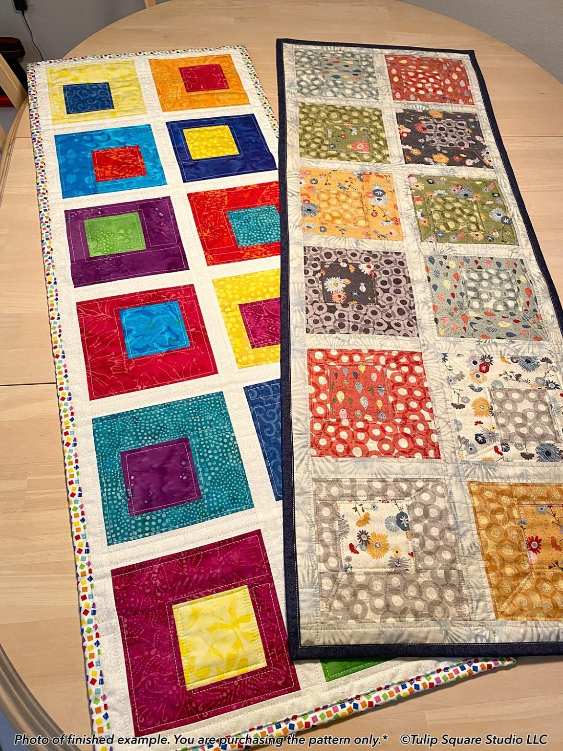 Pattern Bundle - Three Easy Quilted Table Runner Patterns - Tulip ...