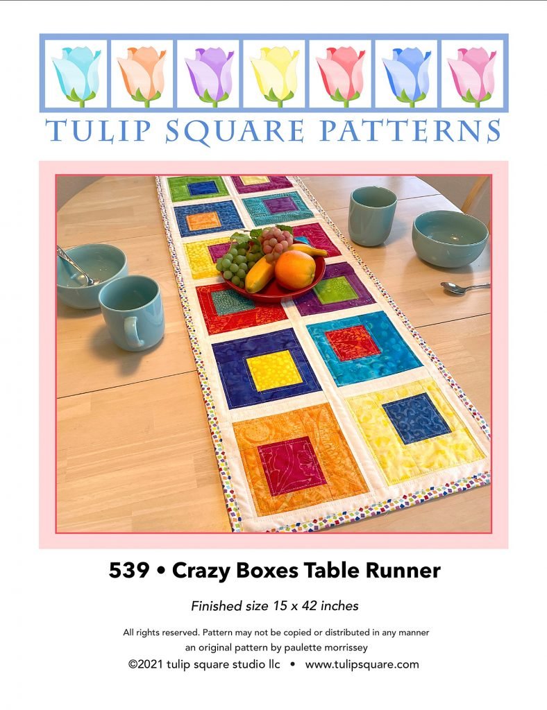 Pattern Bundle - Three Easy Quilted Table Runner Patterns - Tulip ...