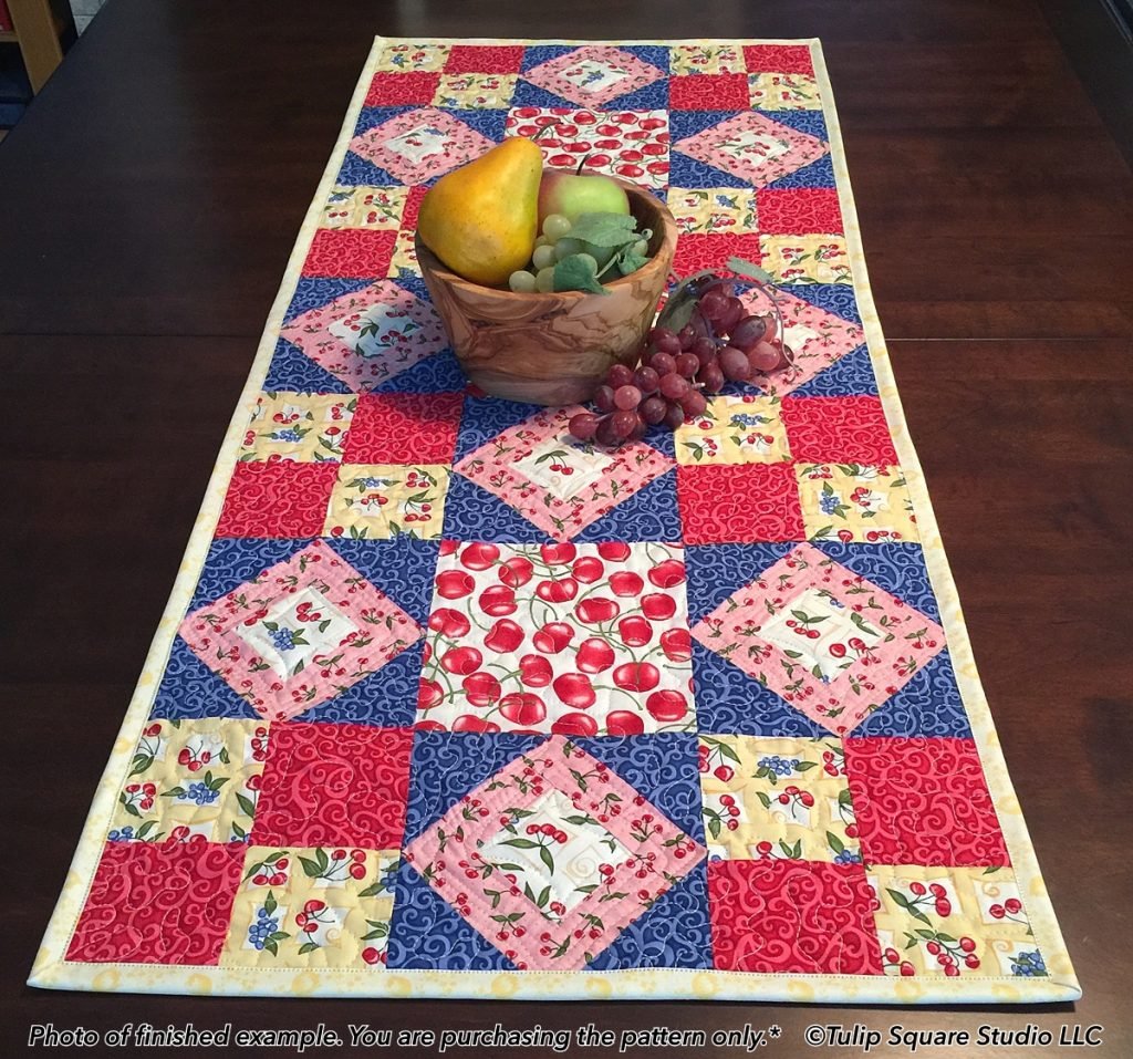 Dancing Diamonds Quilted Table Runner Pattern #548 - Tulip Square ...