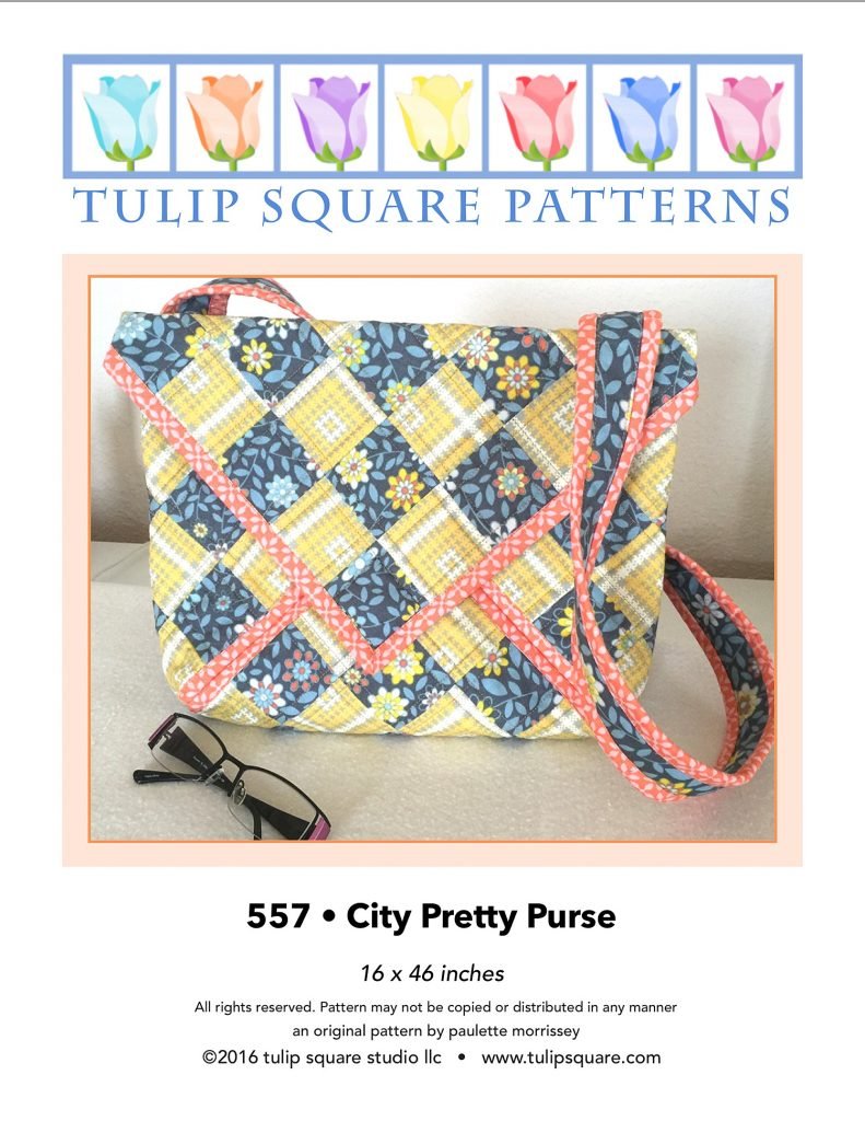 City Pretty Quilted Purse Pattern #557 - Tulip Square ~ Patterns for ...