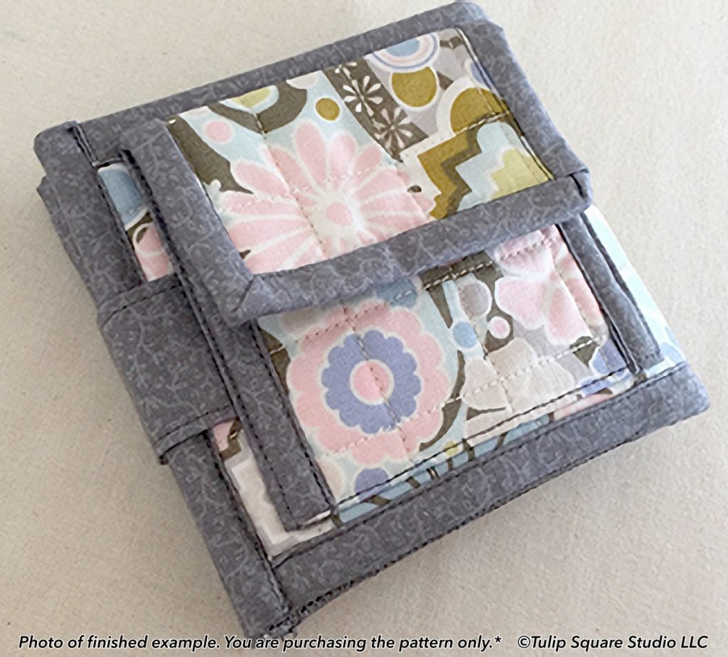 Quilted Bifold Wallet With Pocket Sewing Pattern #561 - Tulip Square ...
