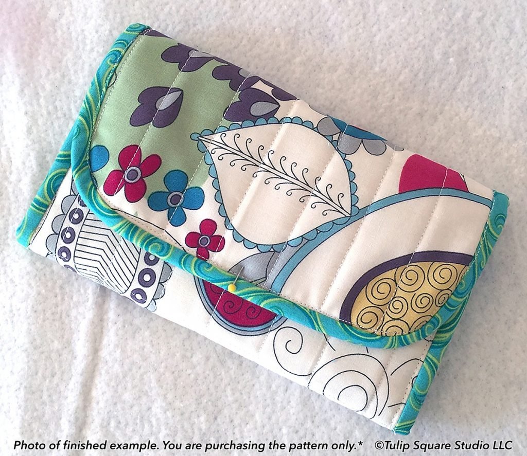 Quilted Clutch Style Wallet Sewing Pattern #562 - Tulip Square ...