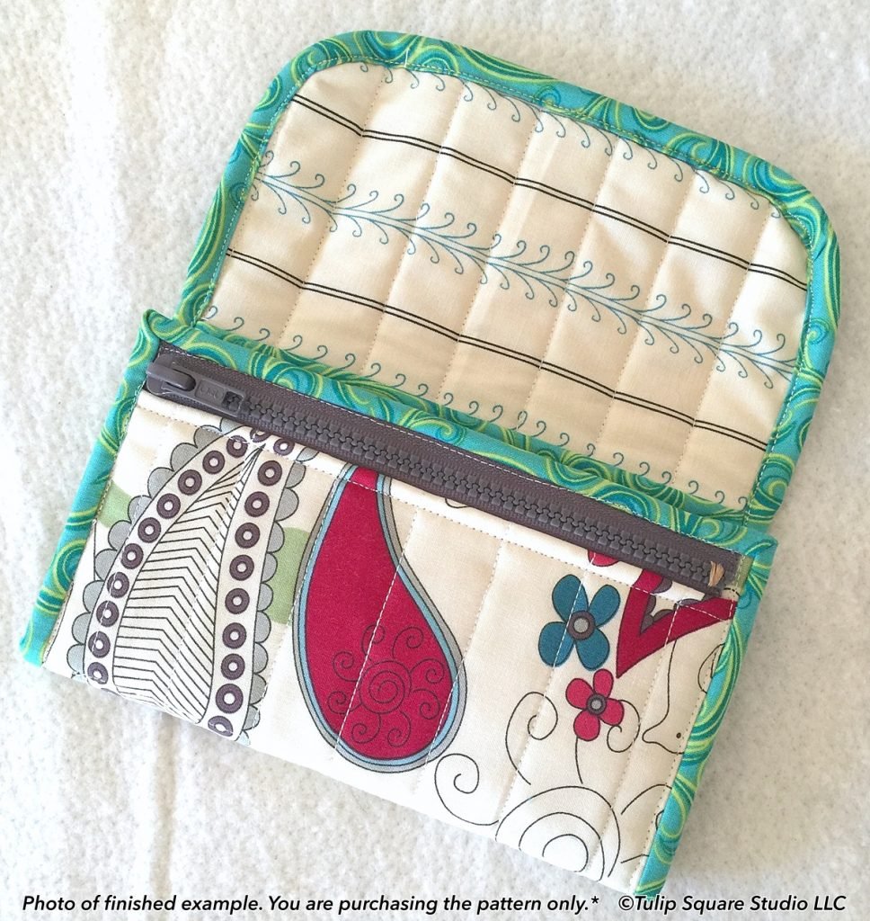 Quilted Clutch Style Wallet Sewing Pattern #562 - Tulip Square ...