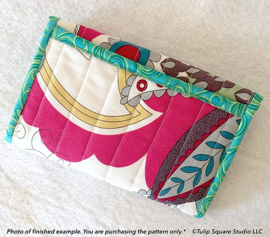 Quilted Clutch Style Wallet Sewing Pattern #562 - Tulip Square ...