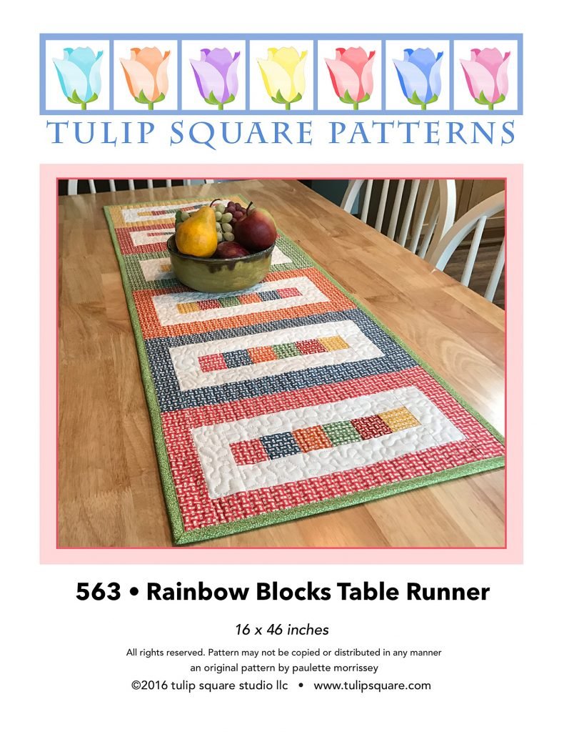 Pattern Bundle - Three Easy Quilted Table Runner Patterns - Tulip ...