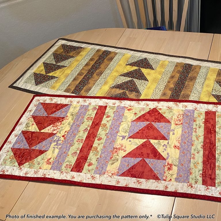 Airport Runway Quilted Table Runner Pattern #581 - Tulip Square ...