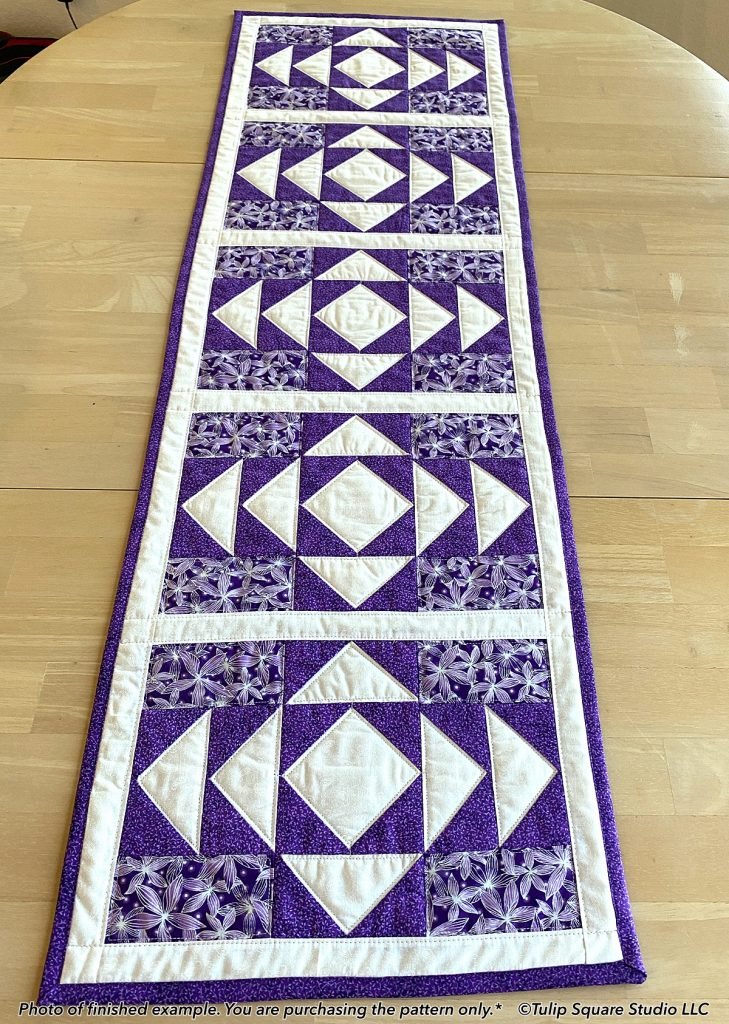 Regal Runner Quilted Table Topper Pattern #583 - Tulip Square ...