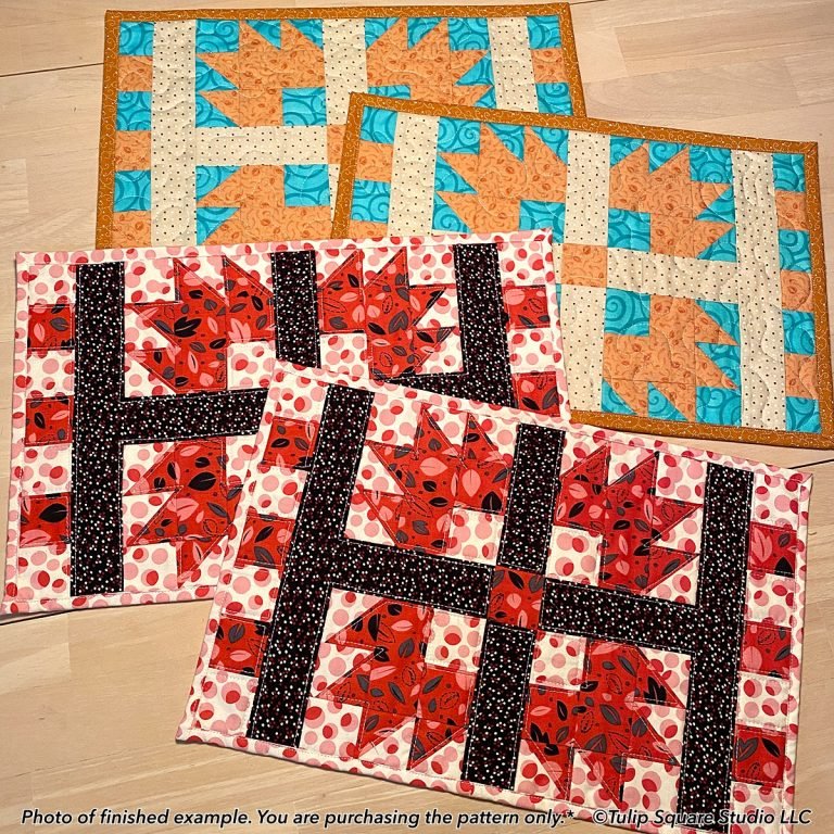 Snazzy Squares Quilted Placemat Pattern #590 - Tulip Square ~ Patterns ...