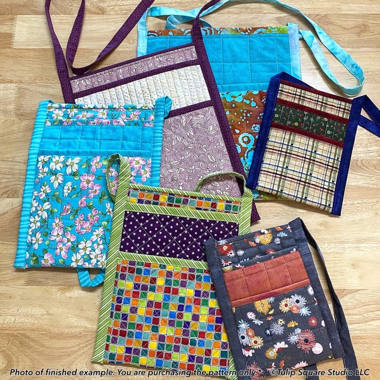 Cross Body Tablet Tote Quilted Bag Pattern #600 - Tulip Square ...