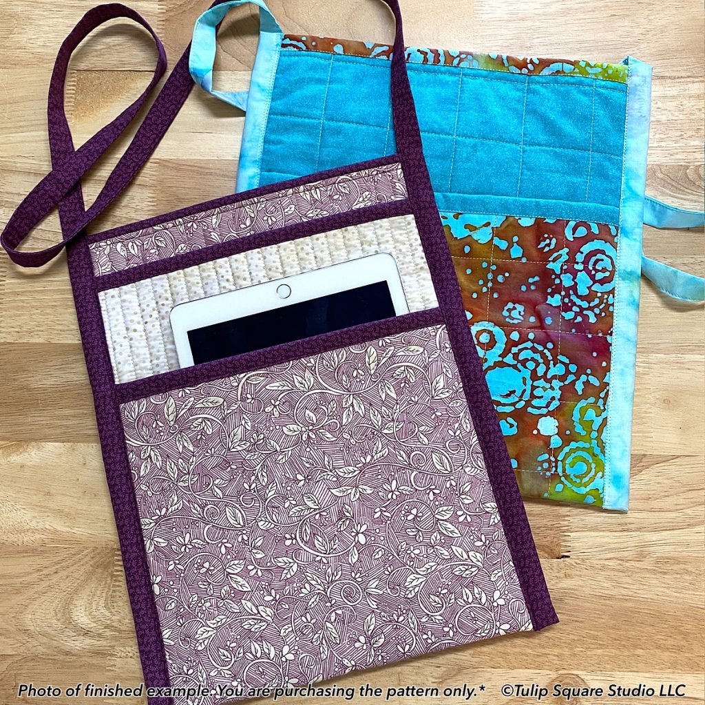Cross Body Tablet Tote Quilted Bag Pattern #600 - Tulip Square ...