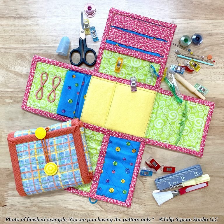 Flip Fold Sewing Kit Quilted Organizer Pattern #603 - Tulip Square ...