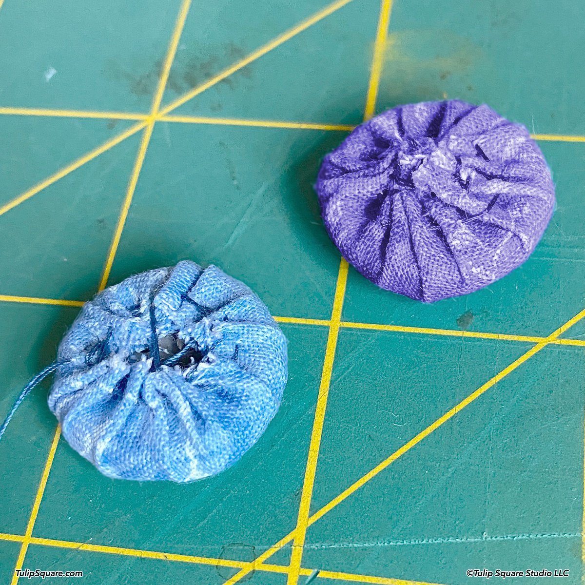 Make a fabric covered button with no special tools - Tulip Square ...