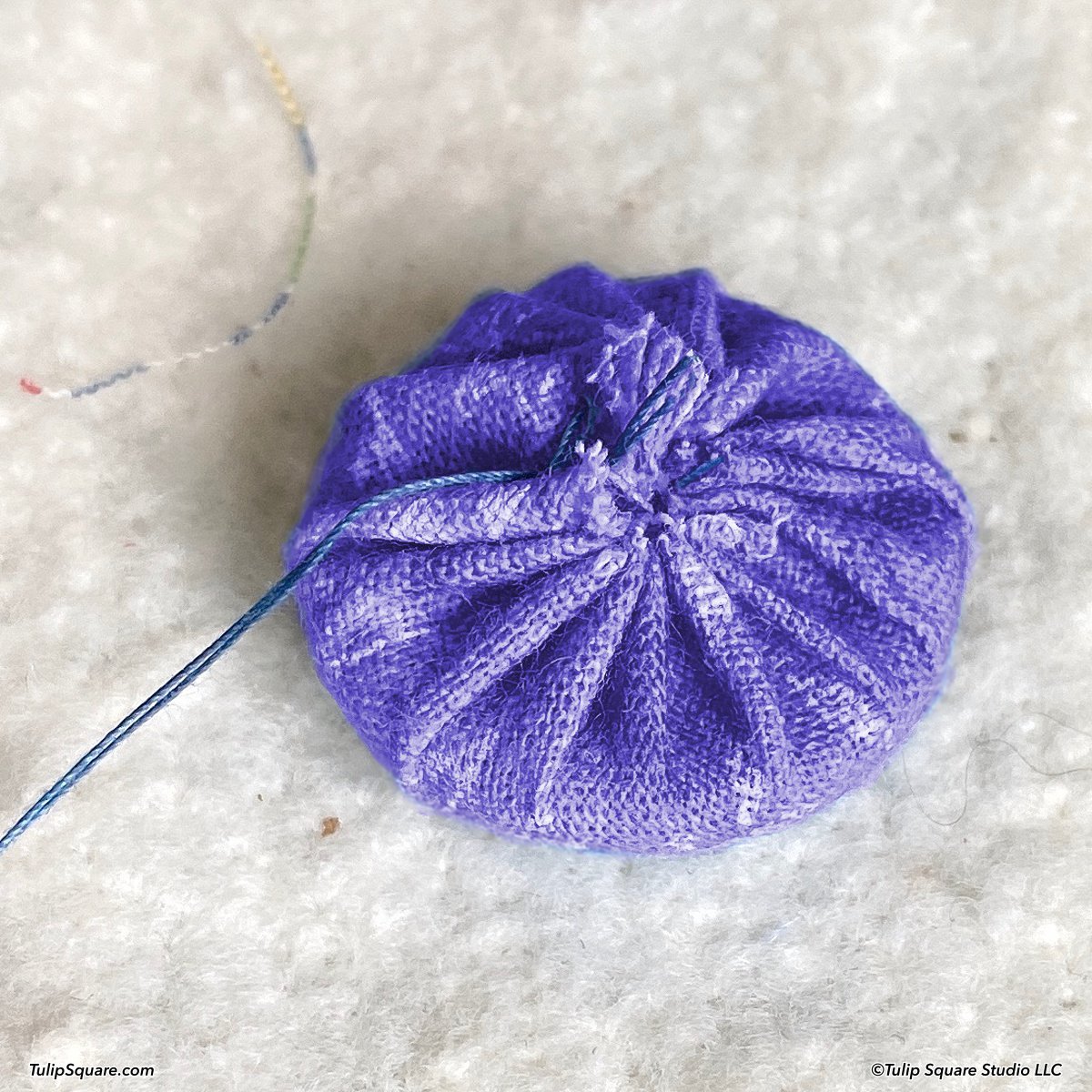 Make a fabric covered button with no special tools - Tulip Square ...