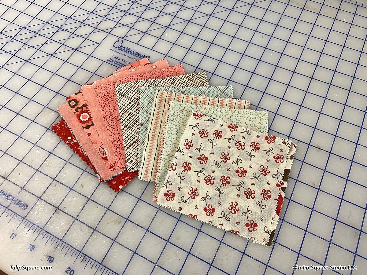 Beginners guide to fabric pre-cuts - Tulip Square ~ Patterns for useful ...
