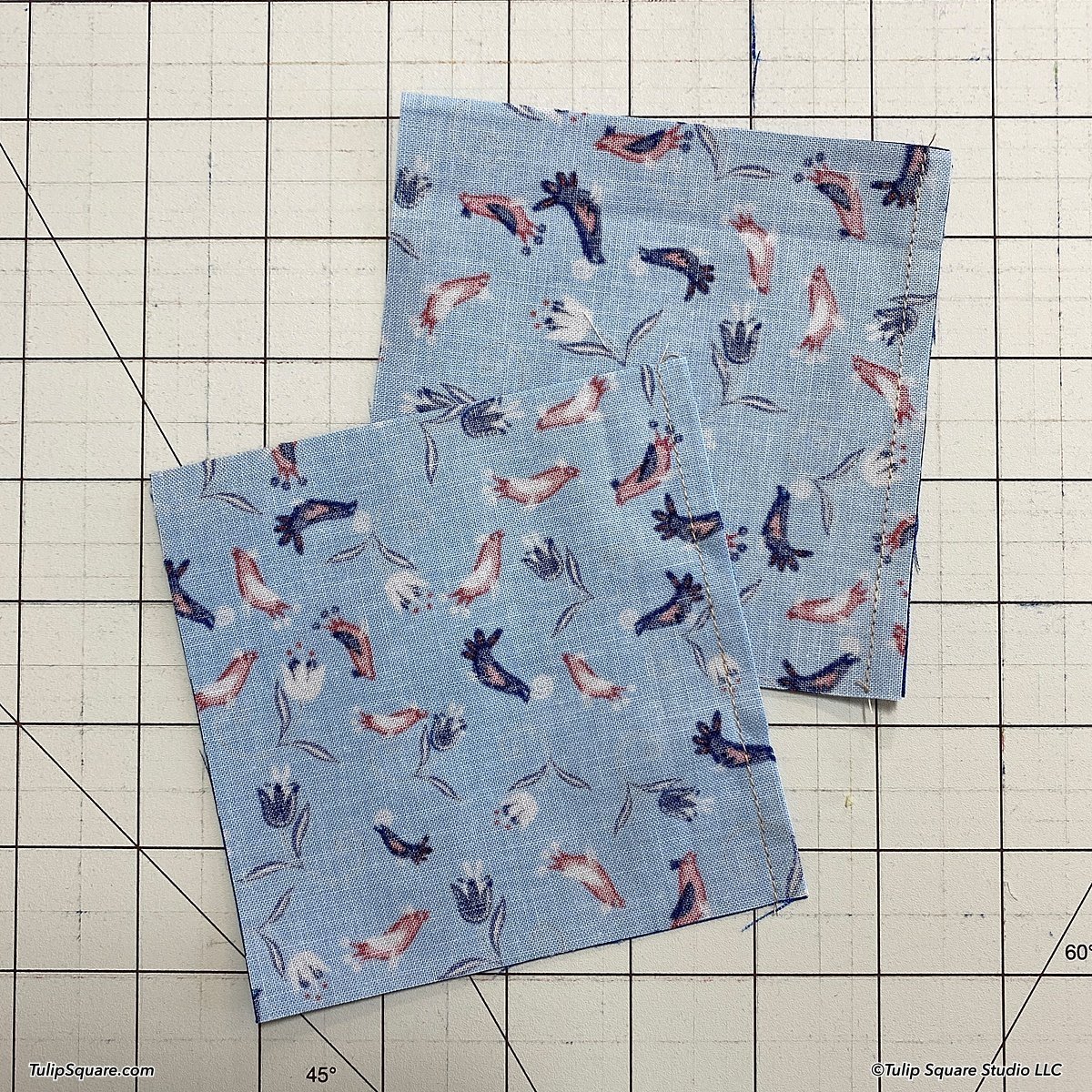 How to make disappearing squares four patch quilt blocks - Tulip Square ...