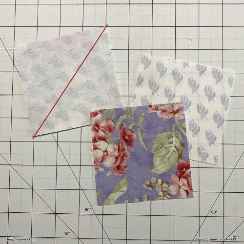 How to make disappearing half square triangles quilt blocks - Tulip ...