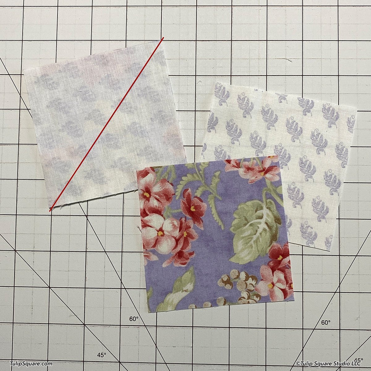 How to make disappearing half square triangles quilt blocks - Tulip ...