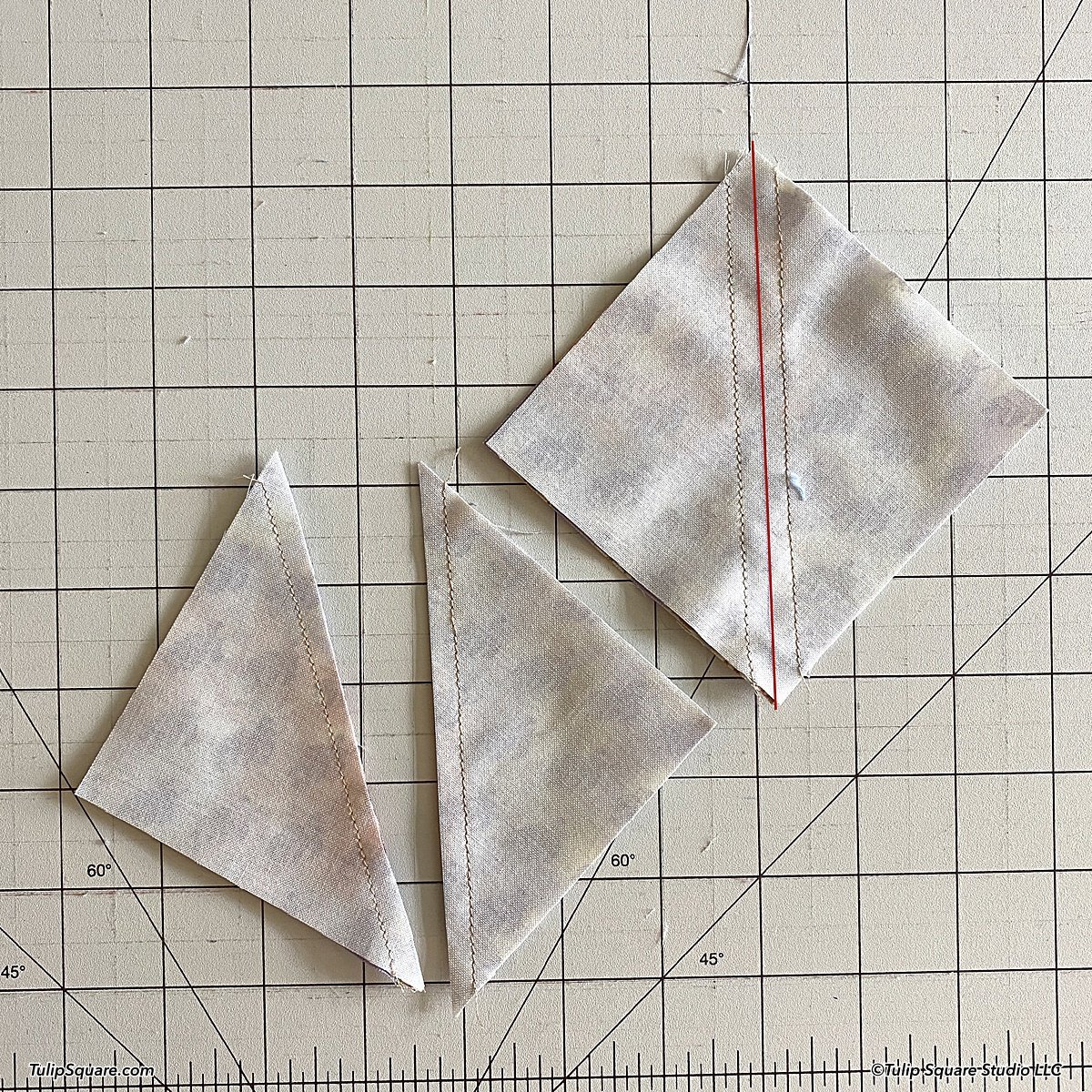 How to make disappearing half square triangles quilt blocks - Tulip ...