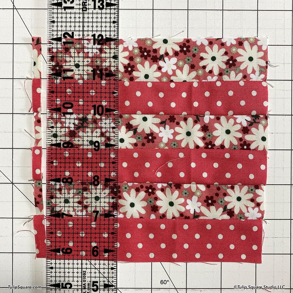 How to make disappearing stripes quilt blocks - Tulip Square ~ Patterns ...