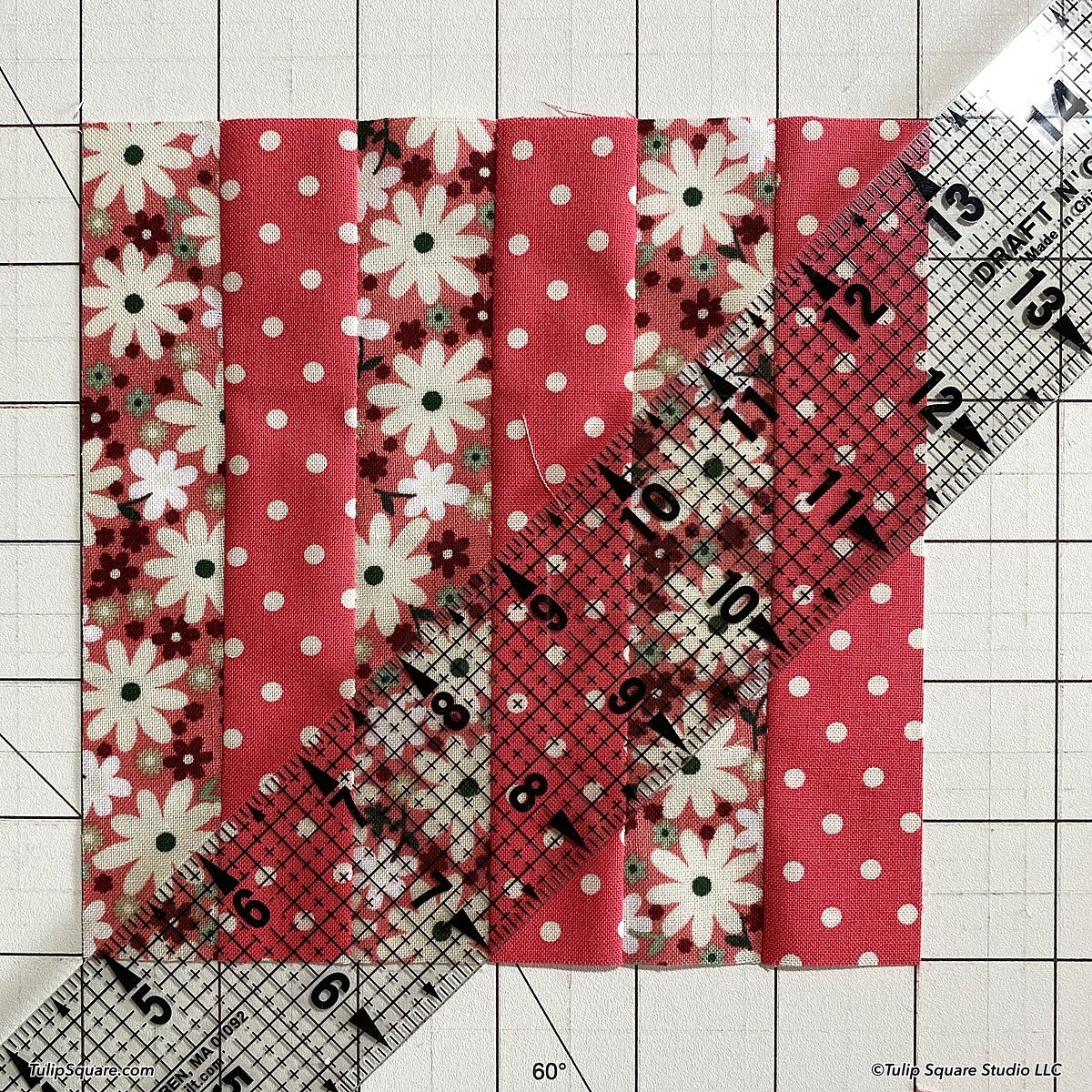 How to make disappearing stripes quilt blocks - Tulip Square ~ Patterns ...