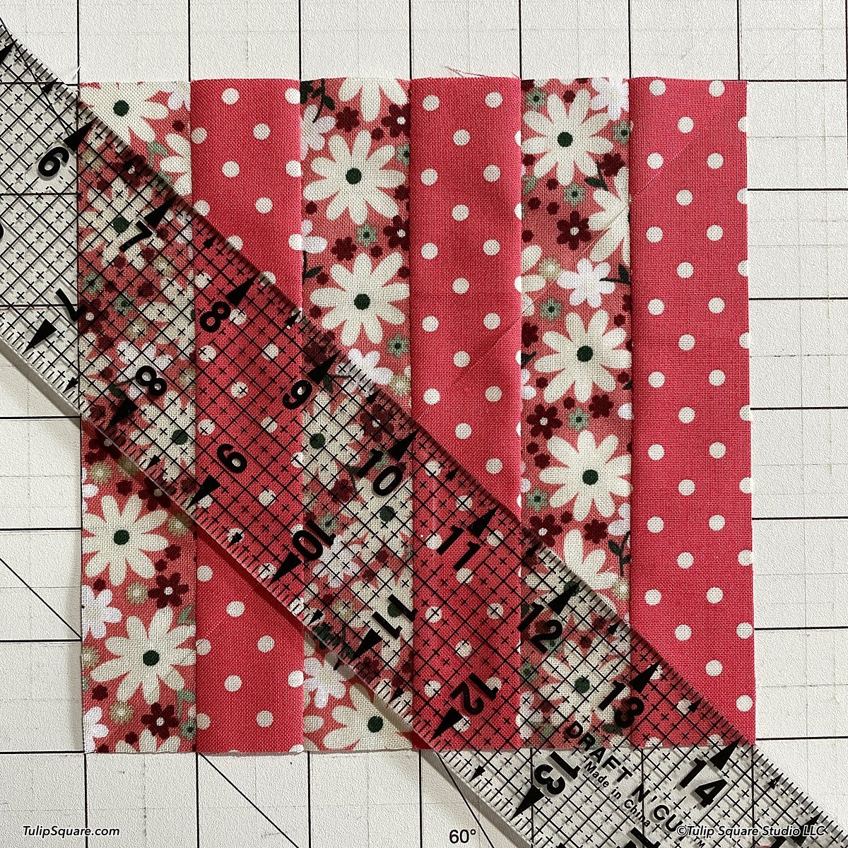 How to make disappearing stripes quilt blocks - Tulip Square ~ Patterns ...