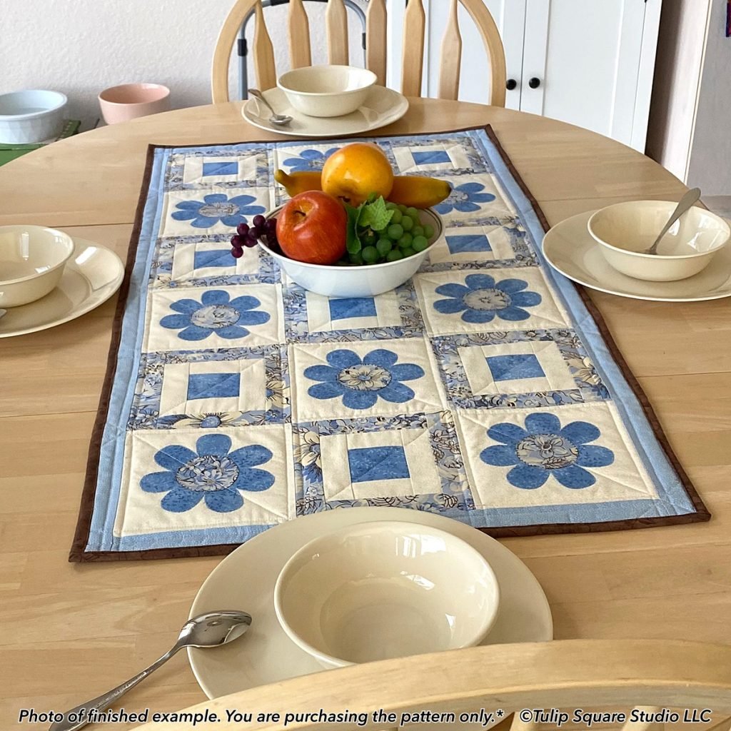 Nana's Kitchen Quilted Table Topper Pattern #611 - Tulip Square ...