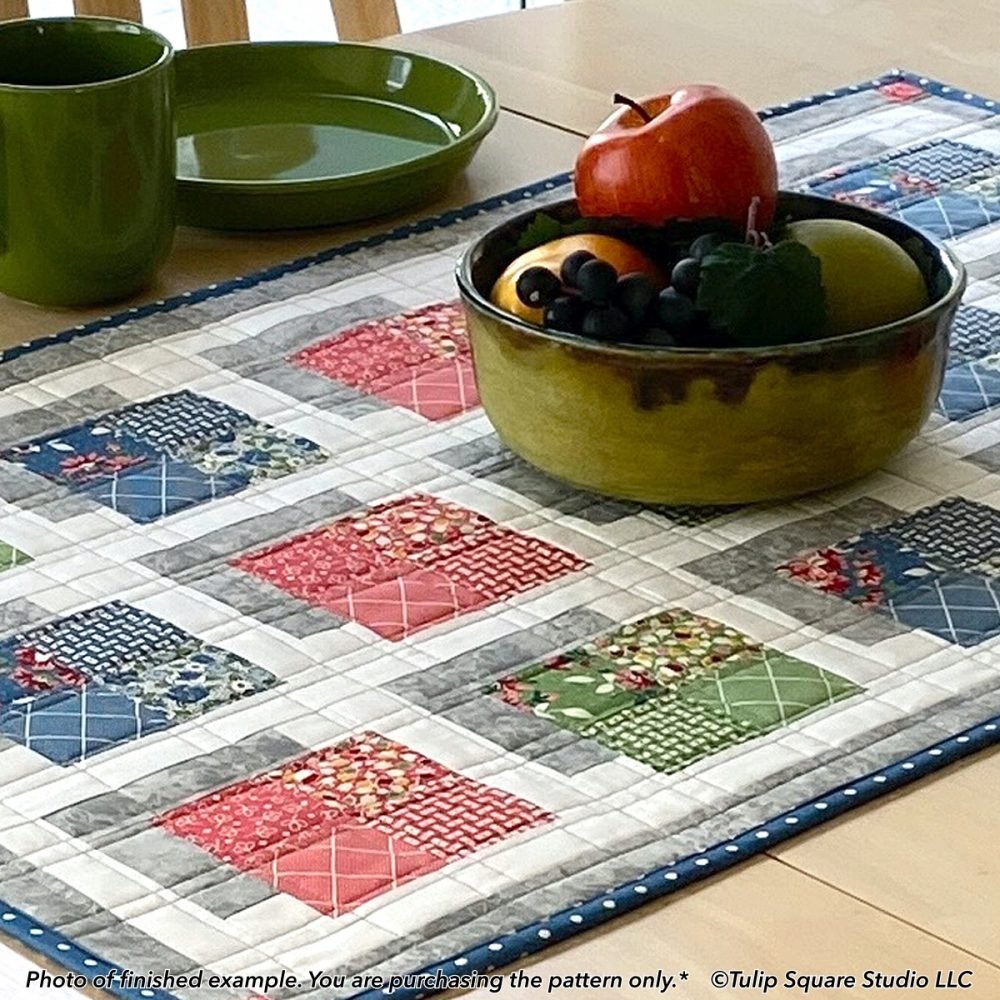 Shadow Boxes Quilted Table Topper Pattern #612 - Tulip Square ...