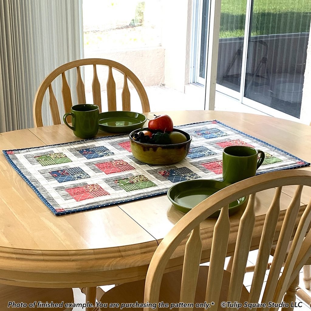 Shadow Boxes Quilted Table Topper Pattern #612 - Tulip Square ...