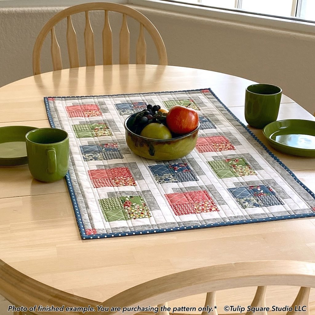 Shadow Boxes Quilted Table Topper Pattern #612 - Tulip Square ...