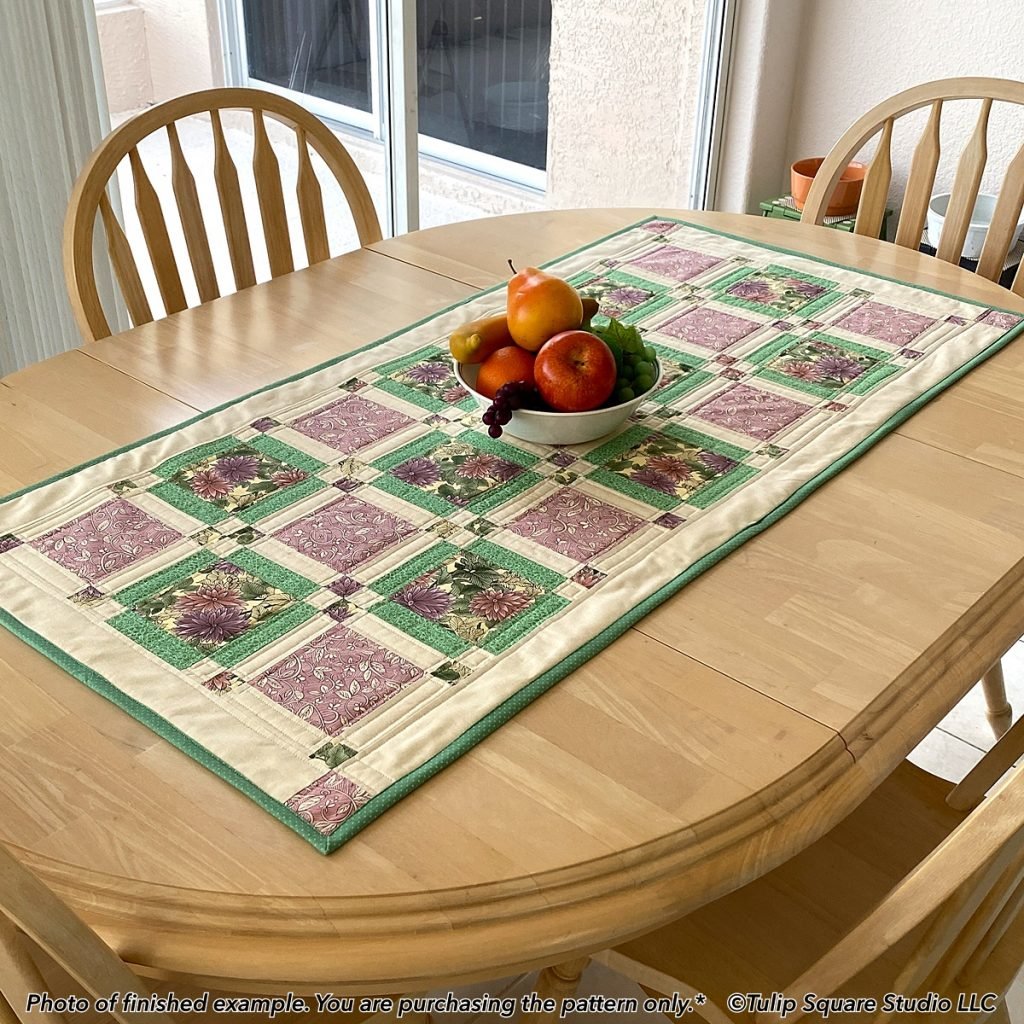 Country Charm Quilted Table Topper Pattern #613 - Tulip Square ...