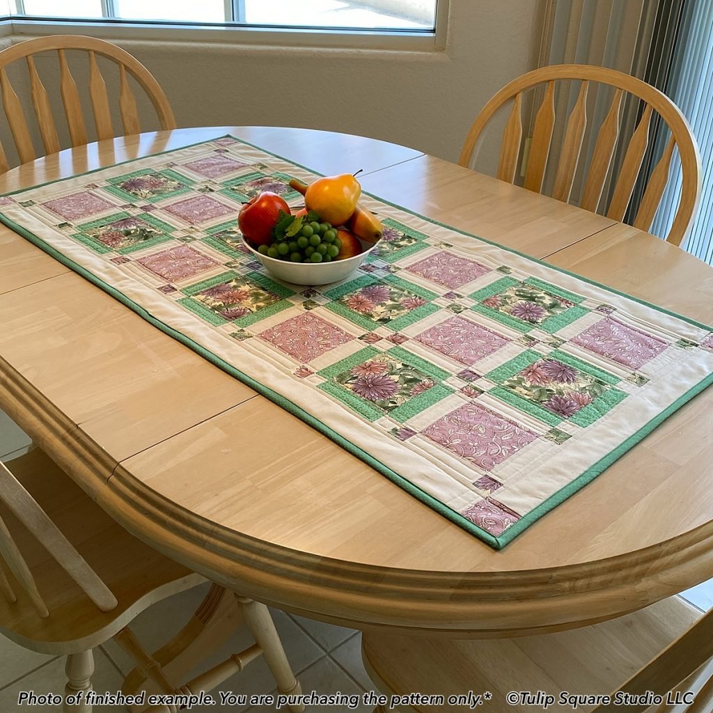 Country Charm Quilted Table Topper Pattern #613 - Tulip Square ...