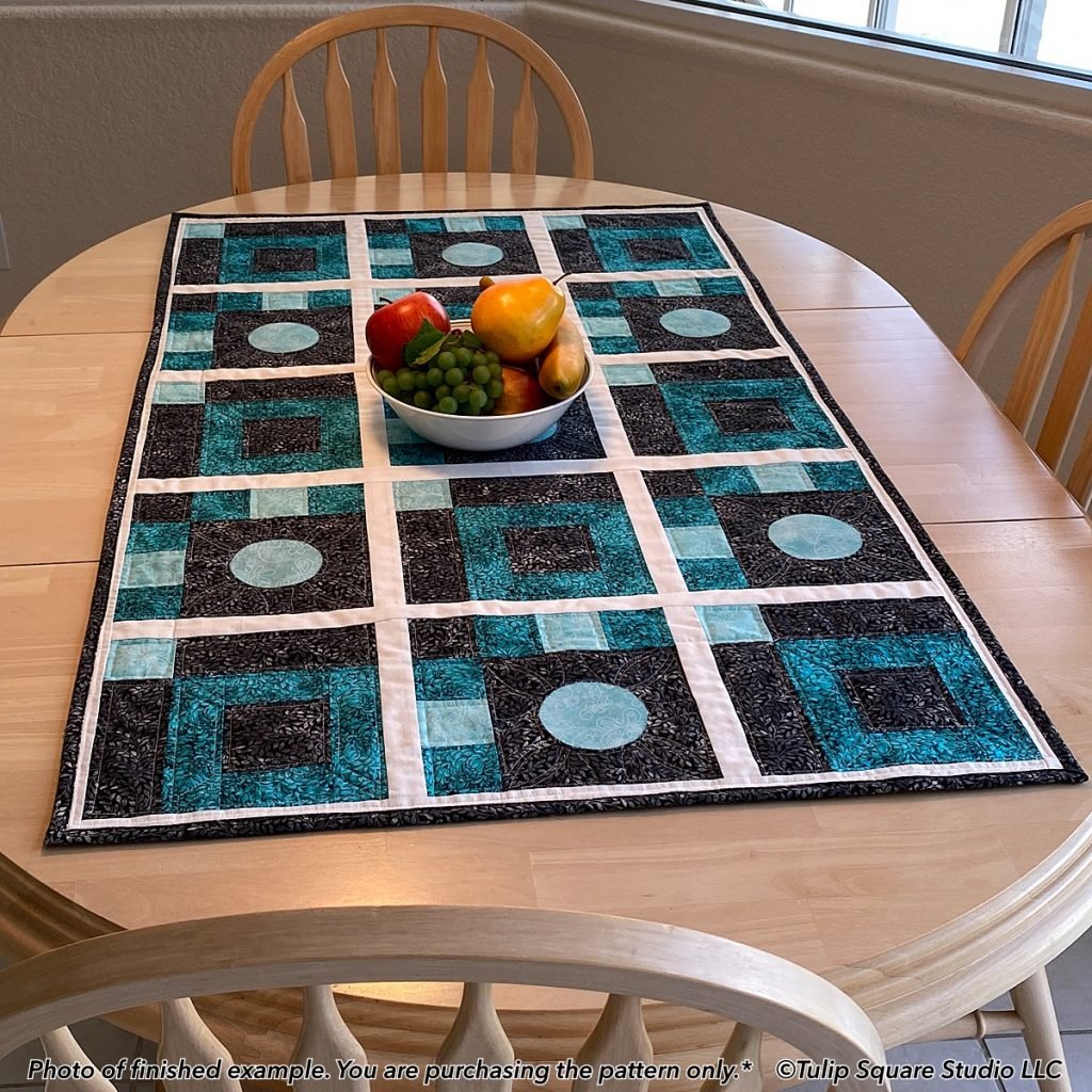 Shadowy Shapes Quilted Table Topper Pattern #614 - Tulip Square ...