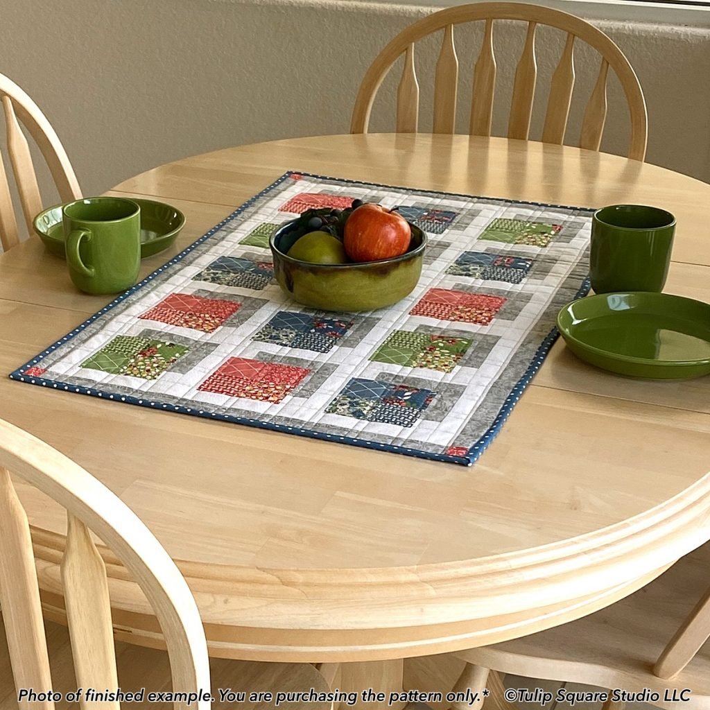 Shadow Boxes Quilted Table Topper Pattern #612 - Tulip Square ...