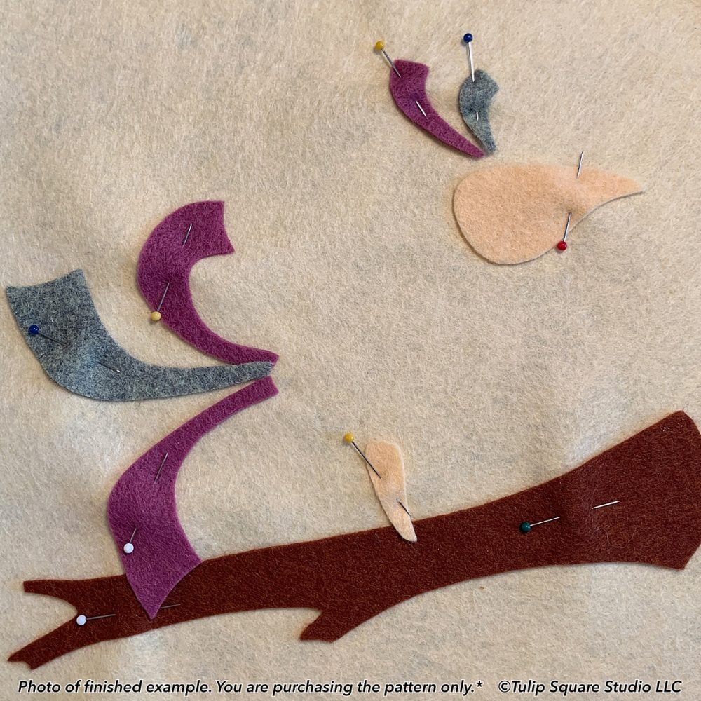 Silly Bird 2 Felt Appliqué Pattern #FP002 - Tulip Square ~ Patterns for ...