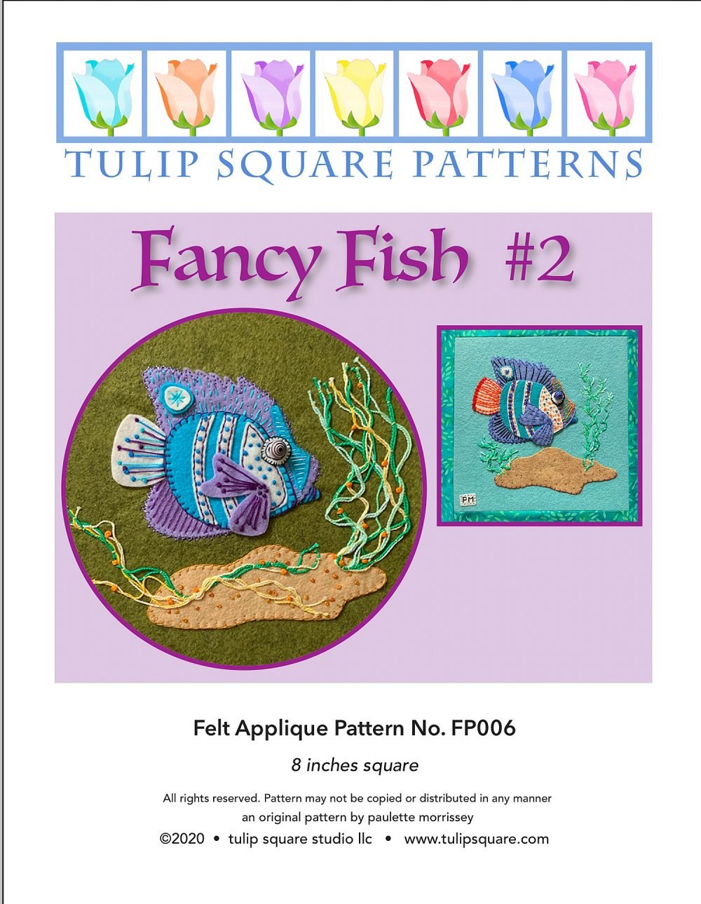 Pattern Bundle - 3 Complete Felt Applique Patterns - Tulip Square ~ Patterns for useful quilted ...
