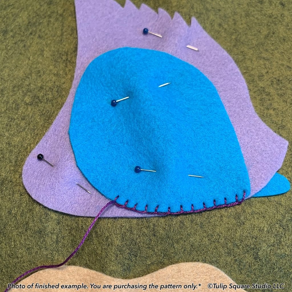 Fancy Fish 2 Felt Appliqué Pattern #FP006 - Tulip Square ~ Patterns for ...