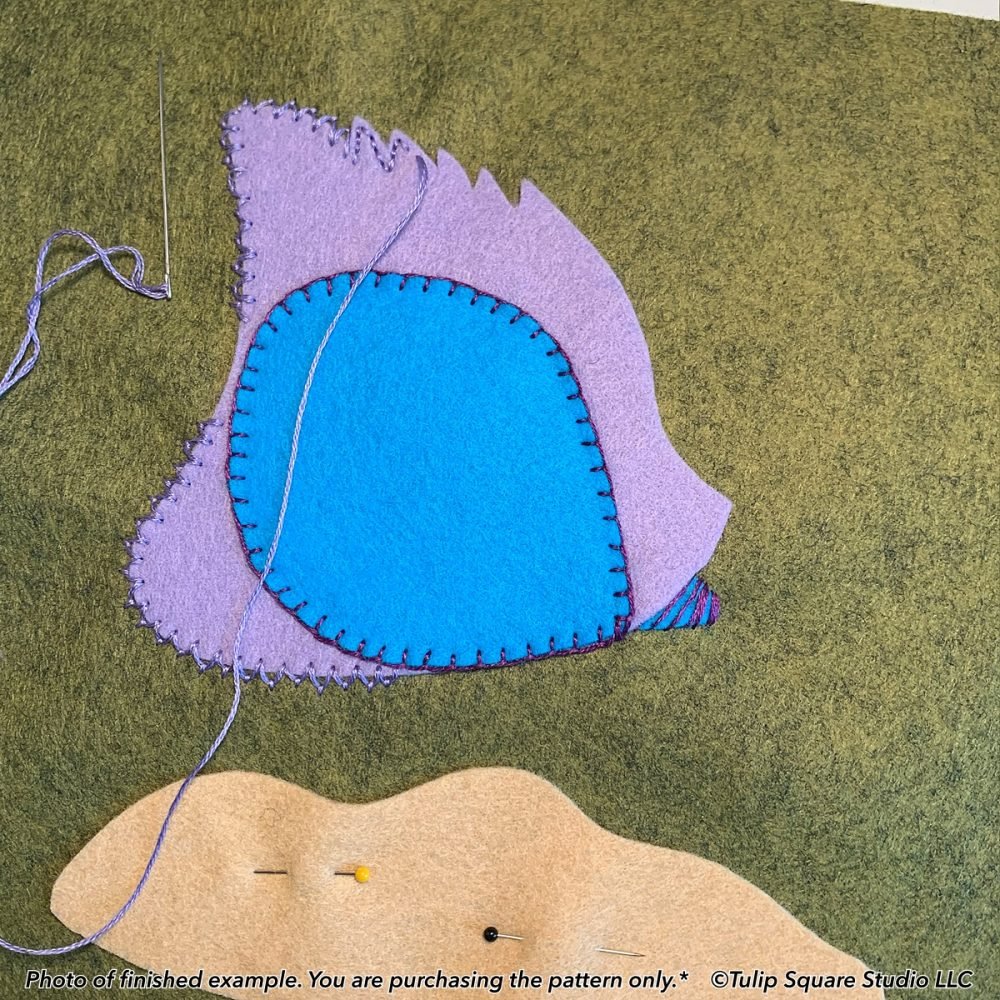 Pattern Bundle - 3 Complete Felt Applique Patterns - Tulip Square ...