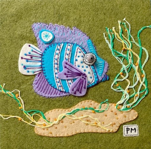 Fancy Fish 2 Felt Appliqué Pattern #FP006 - Tulip Square ~ Patterns for ...