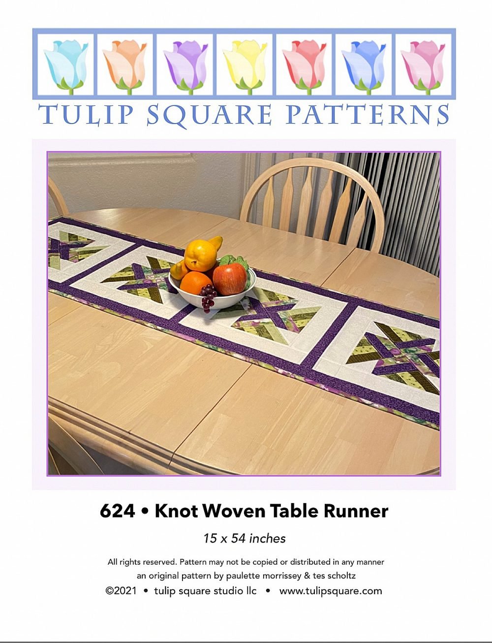 Knot Woven Quilted Table Runner Pattern #624 - Tulip Square ~ Patterns ...