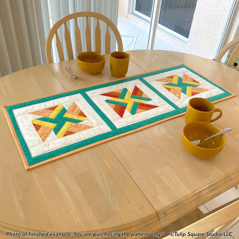 Knot Woven Quilted Table Runner Pattern #624 - Tulip Square ~ Patterns ...