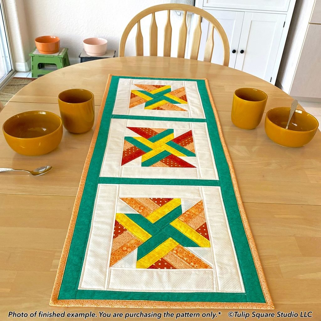 Knot Woven Quilted Table Runner Pattern #624 - Tulip Square ~ Patterns ...