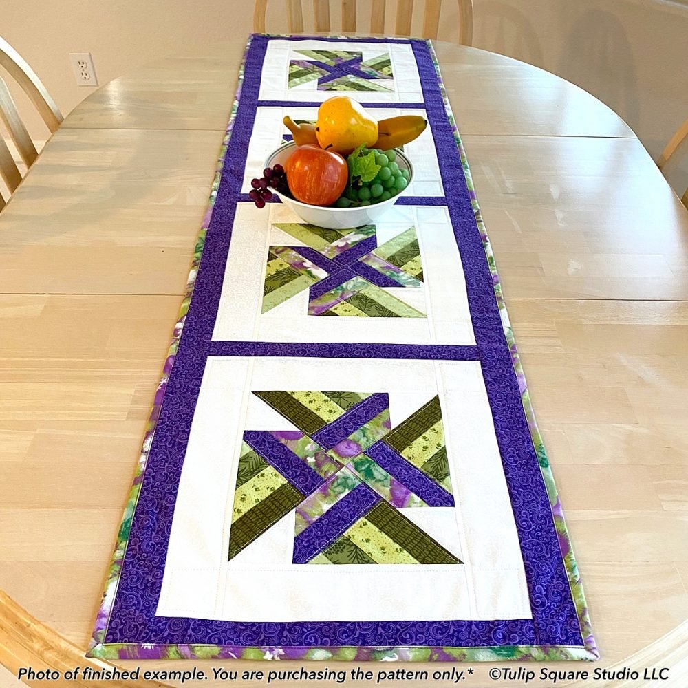 Knot Woven Quilted Table Runner Pattern #624 - Tulip Square ~ Patterns ...