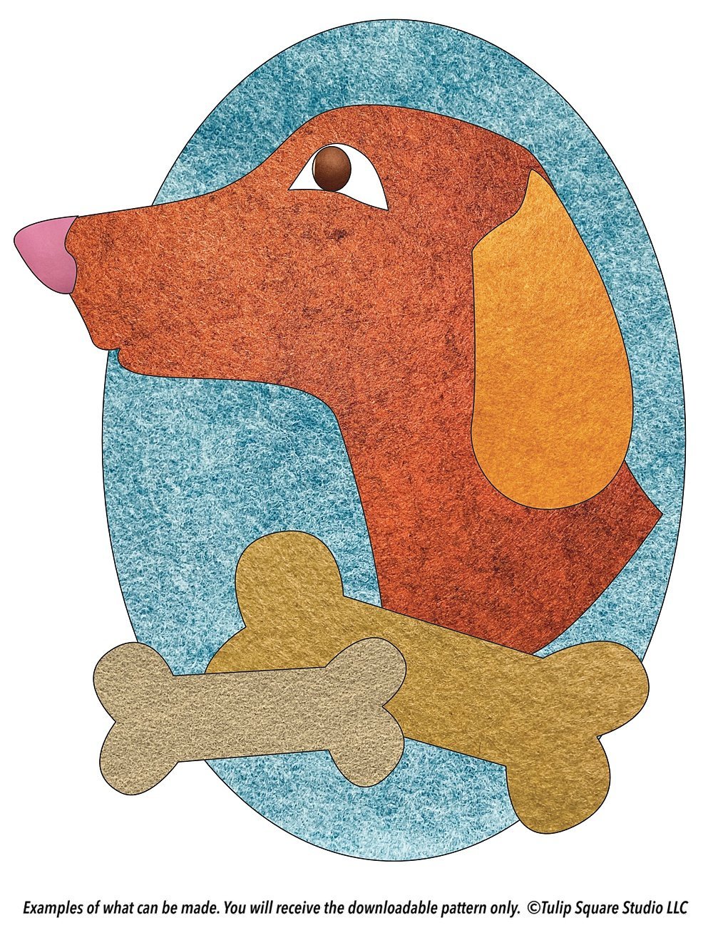 Free Appliqué Patterns - Tulip Square ~ Patterns for useful quilted goods