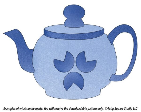 Free Appliqué Pattern - Decorative Teapot - TulipSquare.com