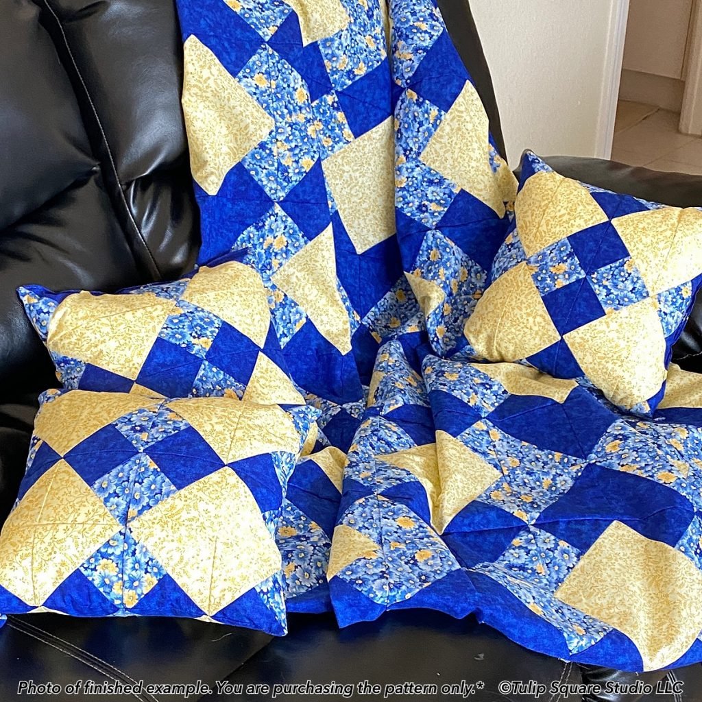 Field of Diamonds Throw Quilt Pattern #630 - Tulip Square ~ Patterns ...