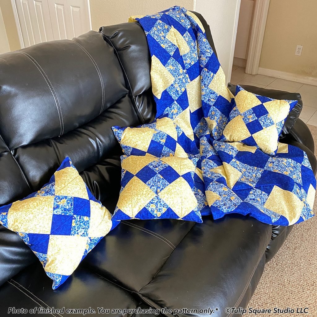 Field of Diamonds Throw Quilt Pattern #630 - Tulip Square ~ Patterns ...