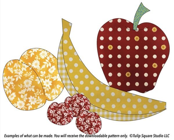 Free Appliqué Pattern - Fresh Fruits - TulipSquare.com
